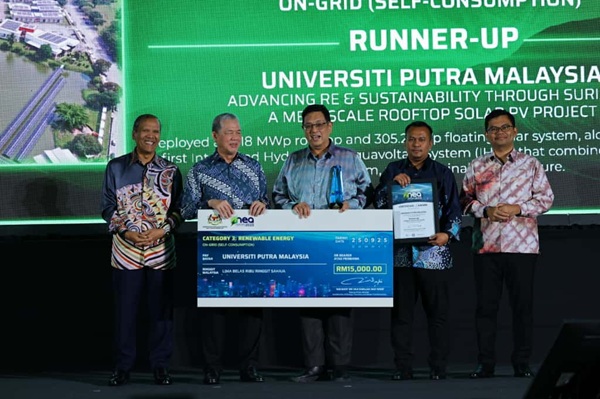 UPM Unggul dengan Dua Kejayaan Tenaga Hijau di NEA 2025
